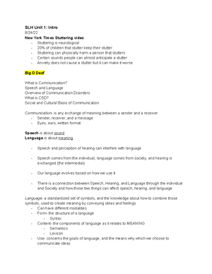 SLH Unit 4 Notes - This is Unit 4 of Intro to Speech Language and ...
