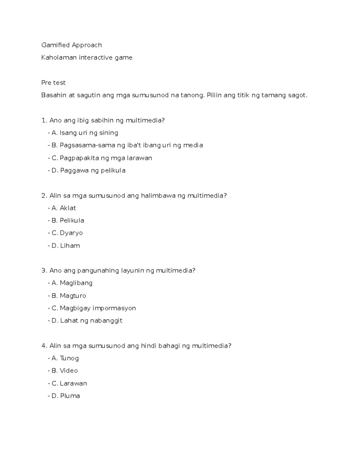 Gamified-Approach-Fil - Gamified Approach Kaholaman interactive game ...