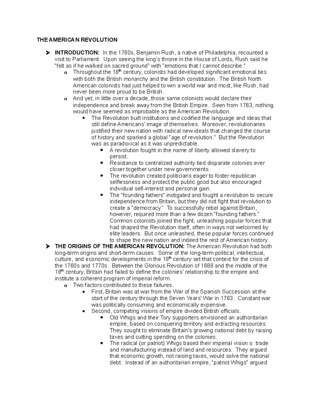 5. THE American Revolution - THE AMERICAN REVOLUTION INTRODUCTION: In ...