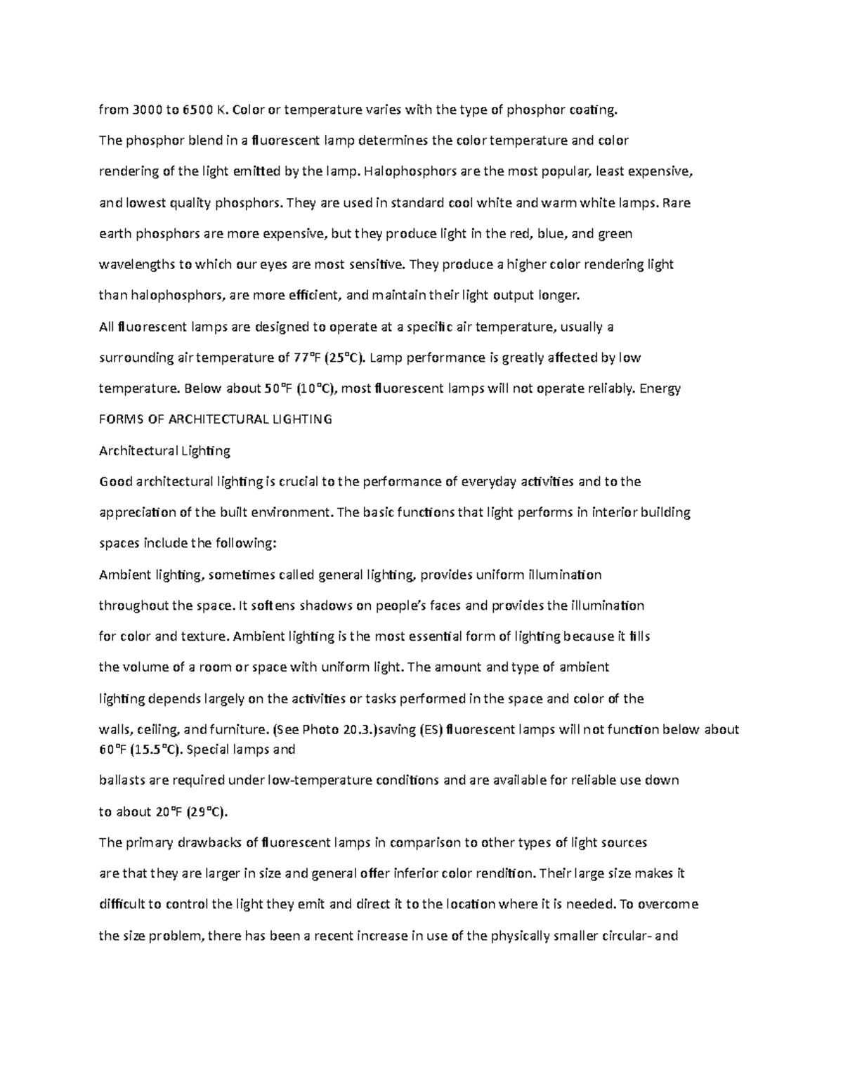 Doc23-phosphor - The phosphor blend in a fluorescent lamp determines ...