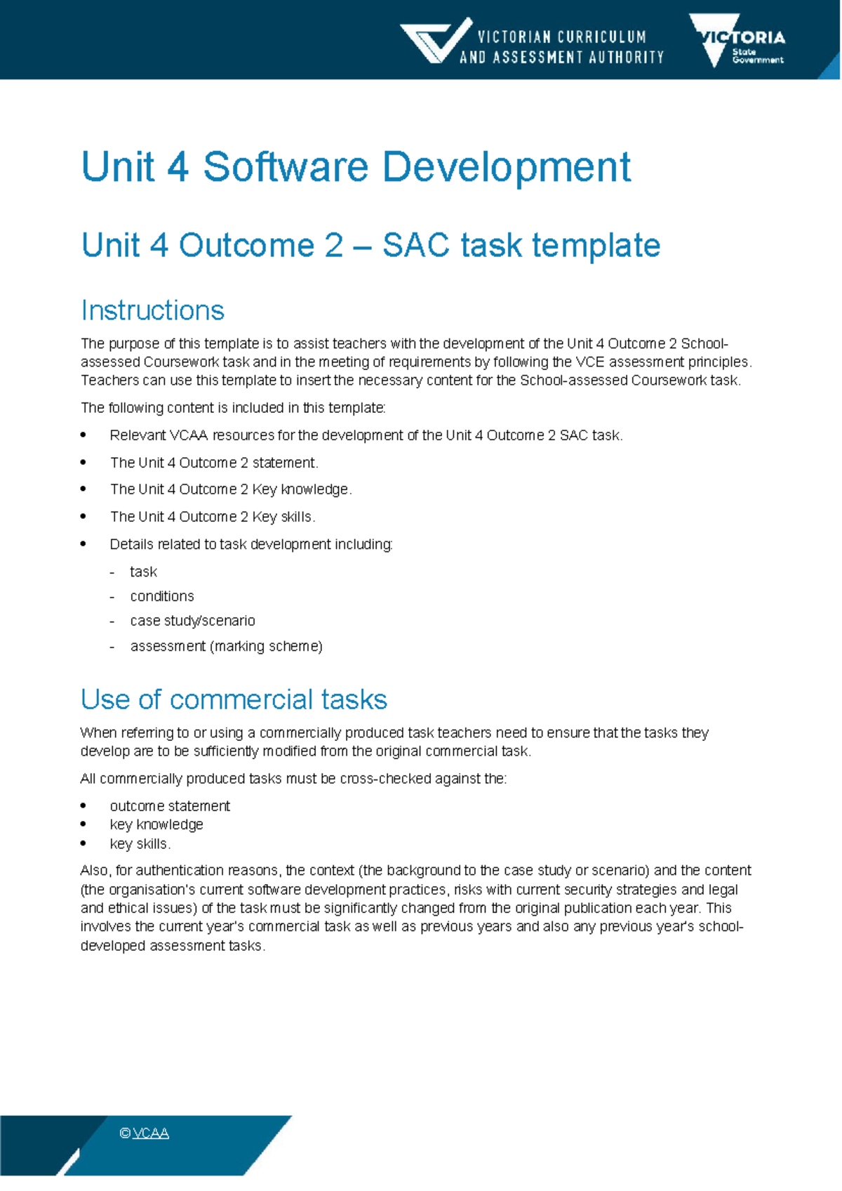 2024Software Development U 4O2SACTask Template - Unit 4 Outcome 2 – SAC ...