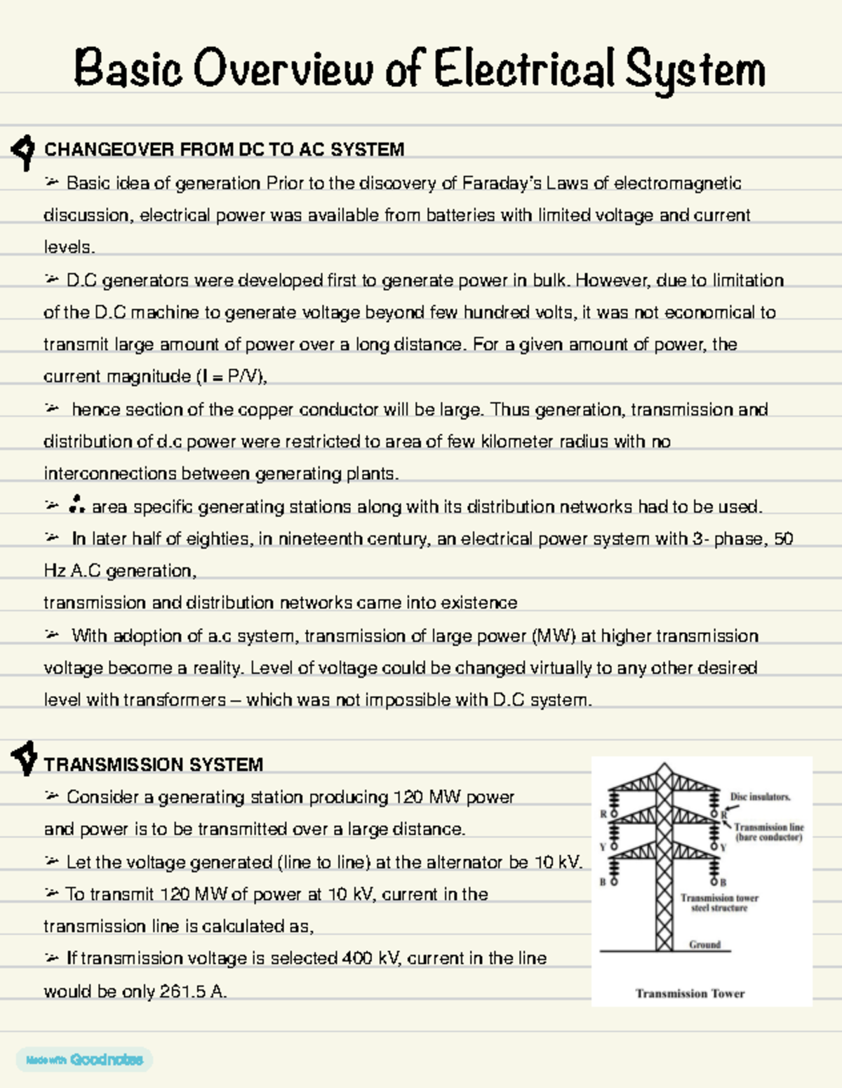 Electrical and electronics system - Basic Overview of Electrical System CHANGEOVER FROM DC TO AC ...