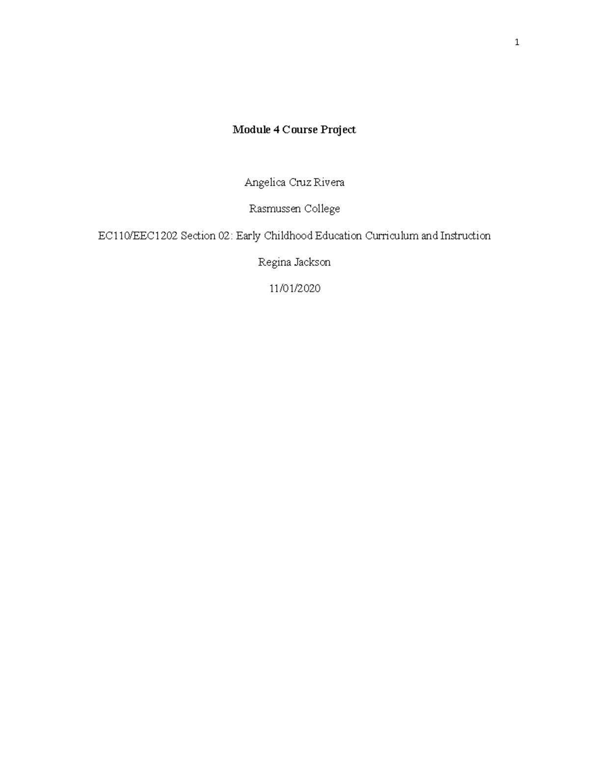ACruz Rivera Mod4Course Project 102620 - 1 Module 4 Course Project Angelica Cruz Rivera ...