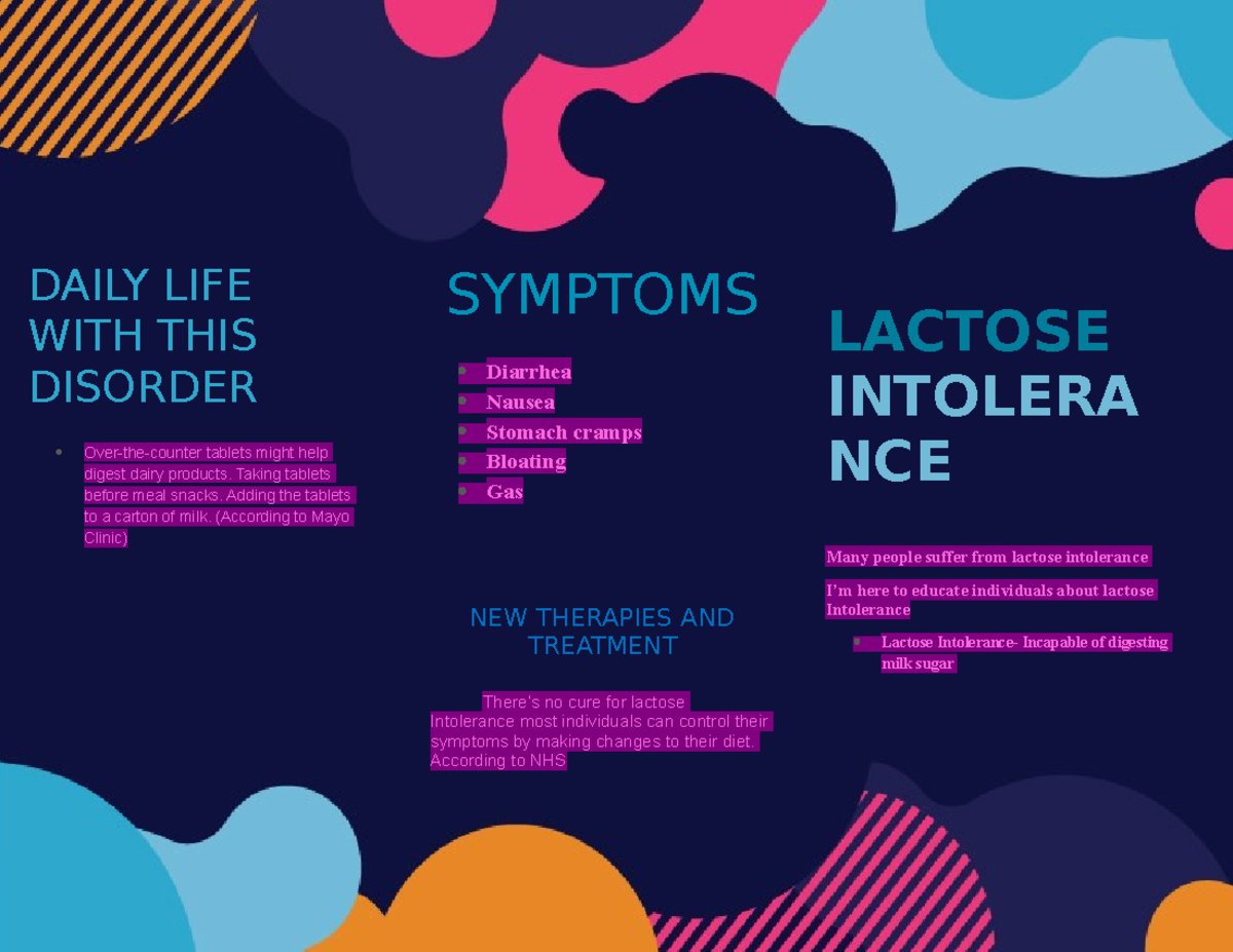 Lactose intolereance xx - DAILY LIFE WITH THIS DISORDER Over-the ...
