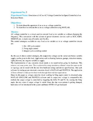 Lab-Report-3 - Lab Report for Power System Protection - Experiment No: 3 Experiment Name ...