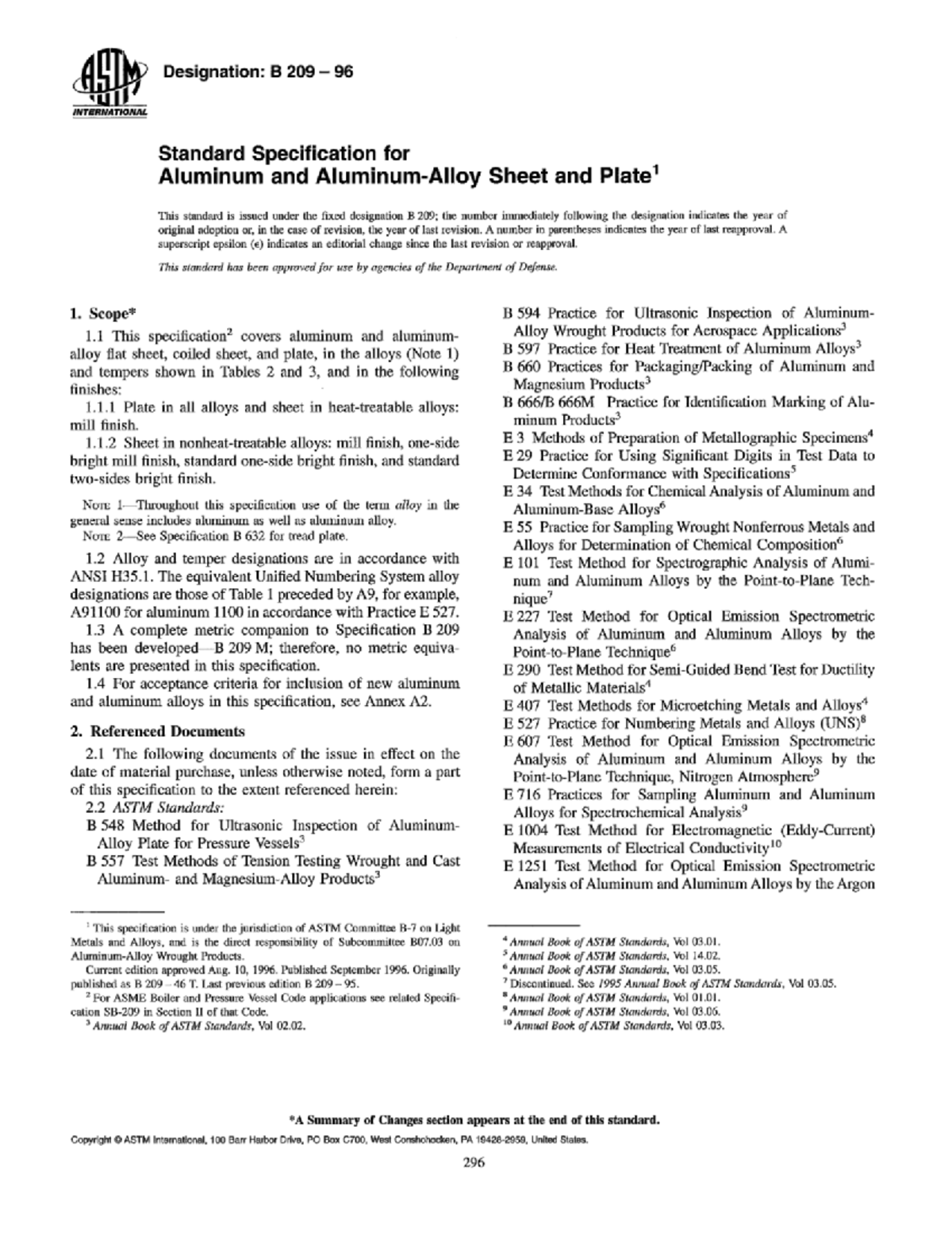 ASTM B 209 96 - ghjk - med surgical - Studocu