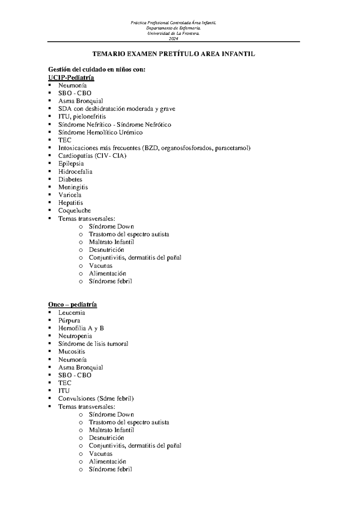 Temario Examen Pretitulo %C3%81rea%20Infantil%202024 - Práctica ...