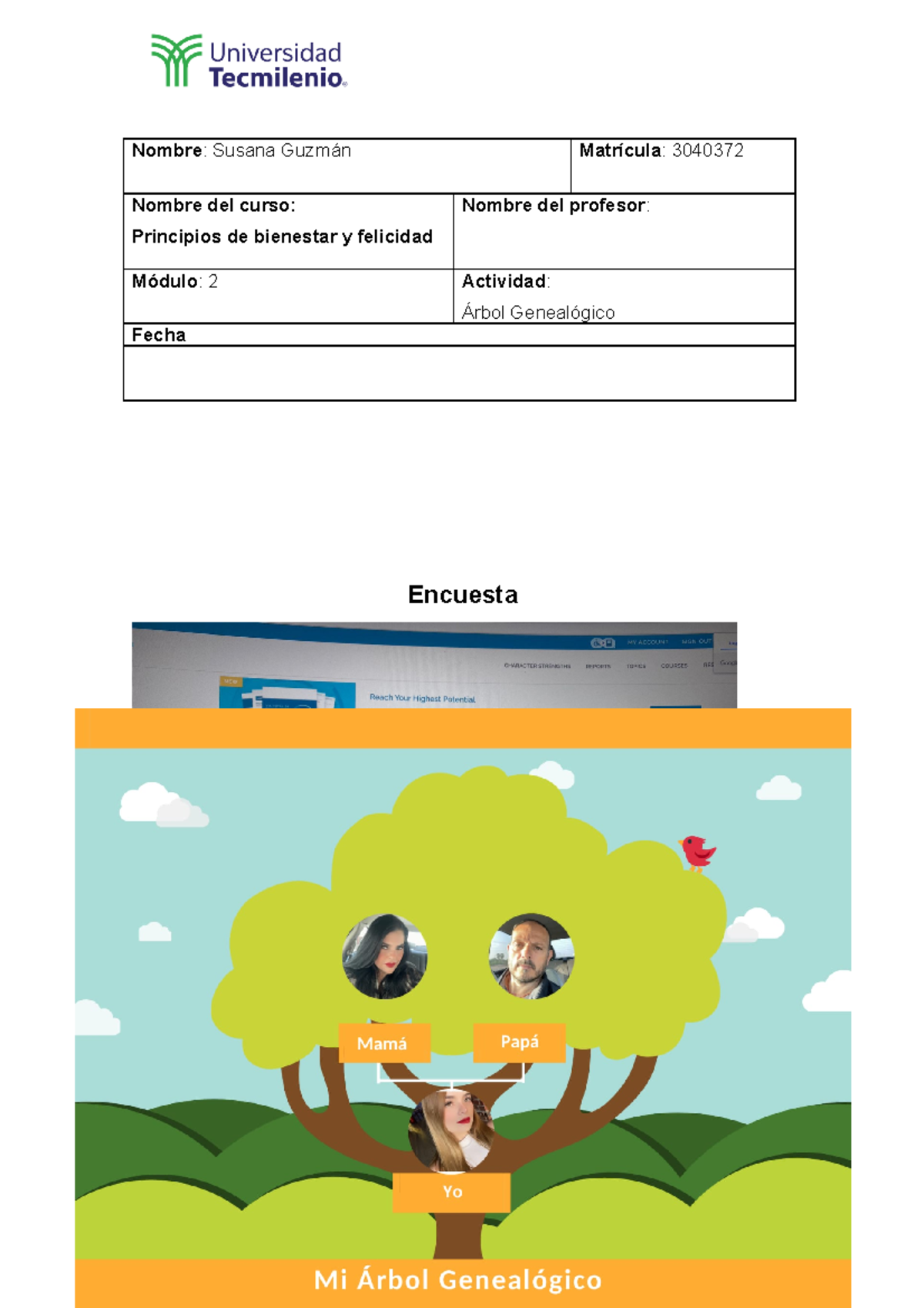 Arbol genealogico 2 - lo necesario para tus apuntes en clase - Nombre ...