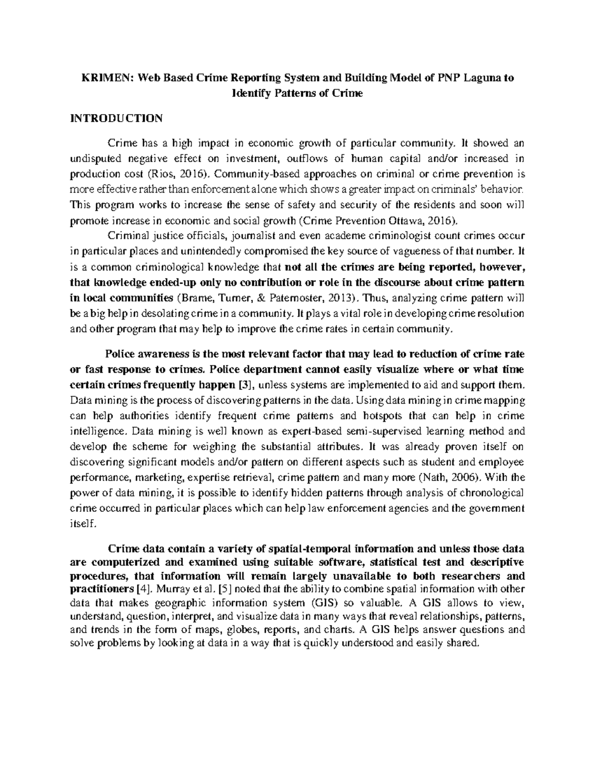 Sample-Proposal 1 - None - KRIMEN: Web Based Crime Reporting System and ...