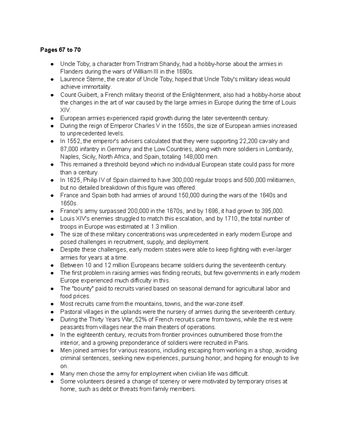 Chapter 2 - Parkers Textbook Notes - Pages 67 to 70 Uncle Toby, a ...