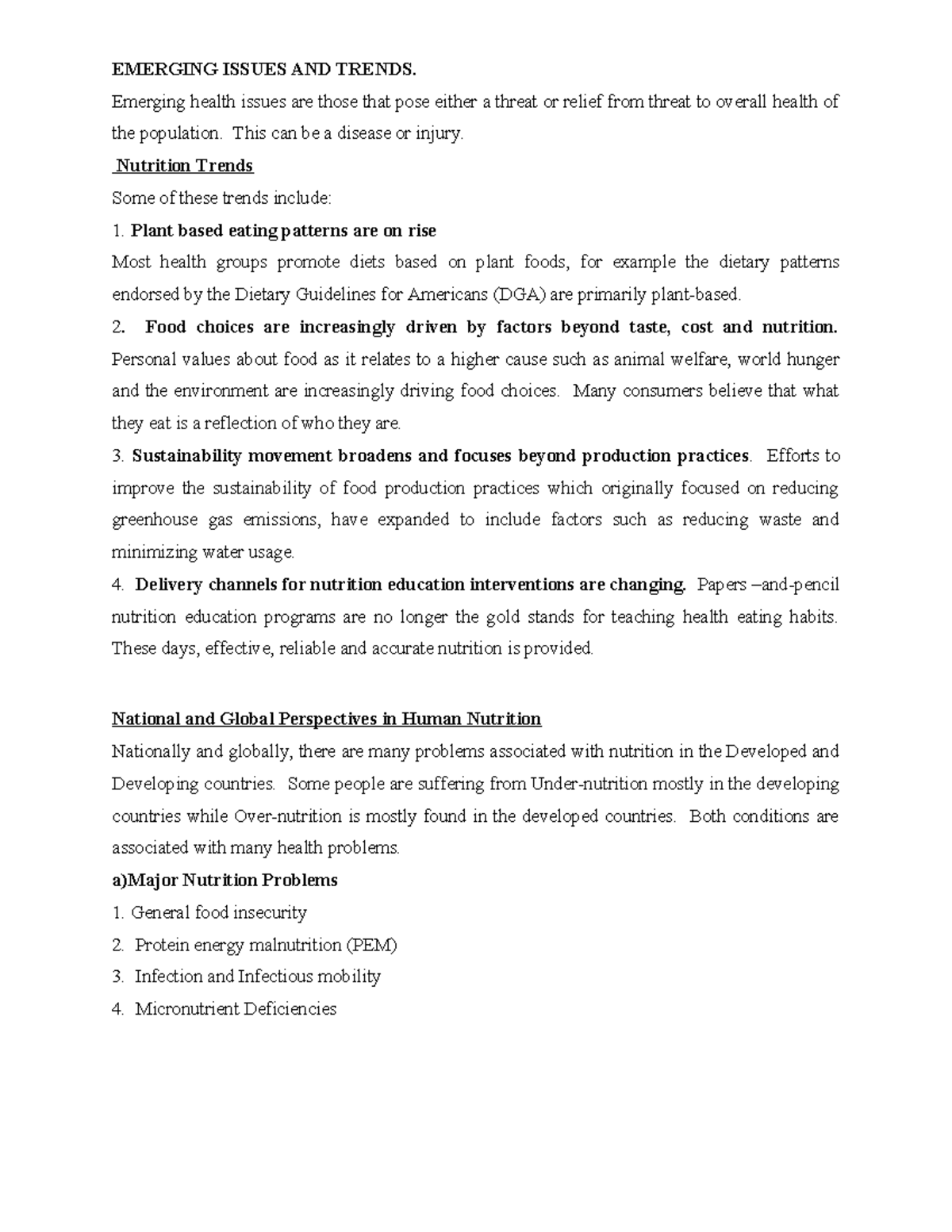 Emerging Issues AND Trends principles - EMERGING ISSUES AND TRENDS ...