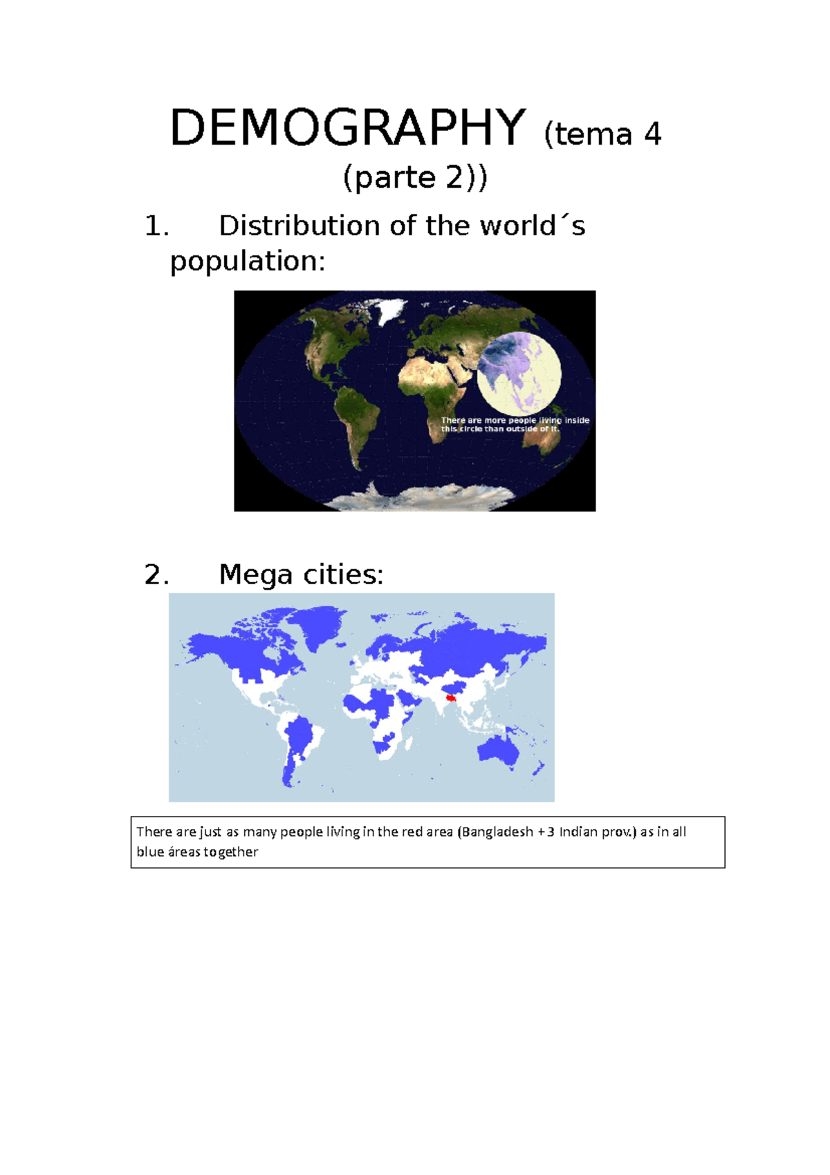 TEMA 4, Parte 2 - Apuntes power point, Hans - DEMOGRAPHY (tema 4 (parte ...