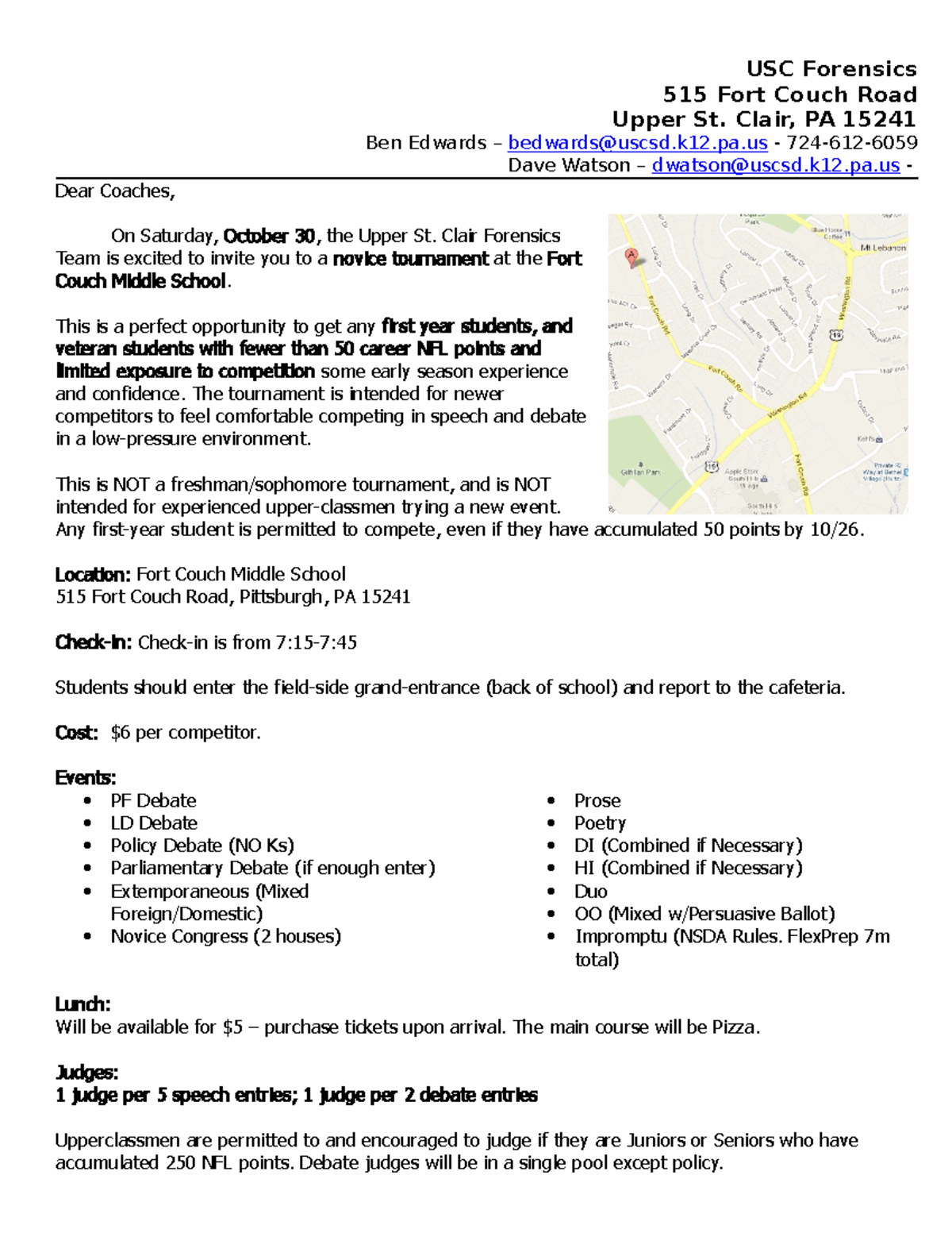 USCForensics Tournament 2021 - USC Forensics 515 Fort Couch Road Upper ...