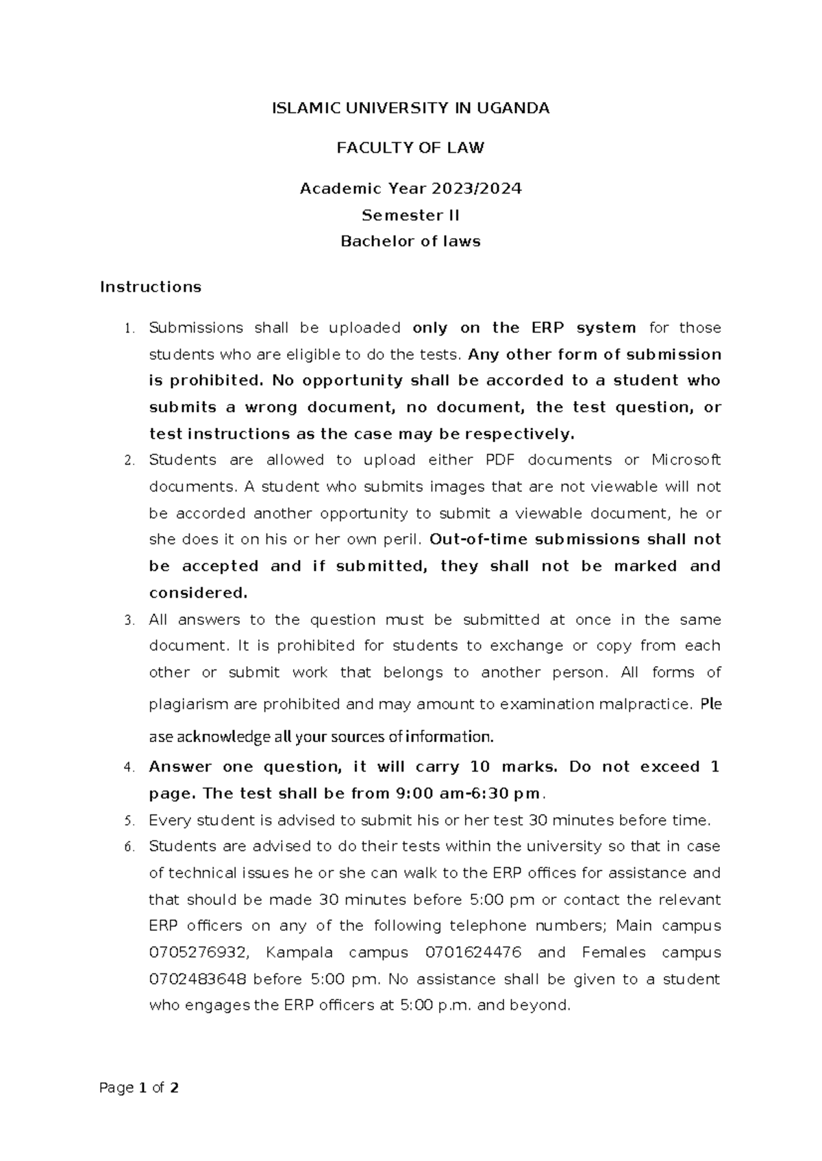 8459 legal research methods - ISLAMIC UNIVERSITY IN UGANDA FACULTY OF ...