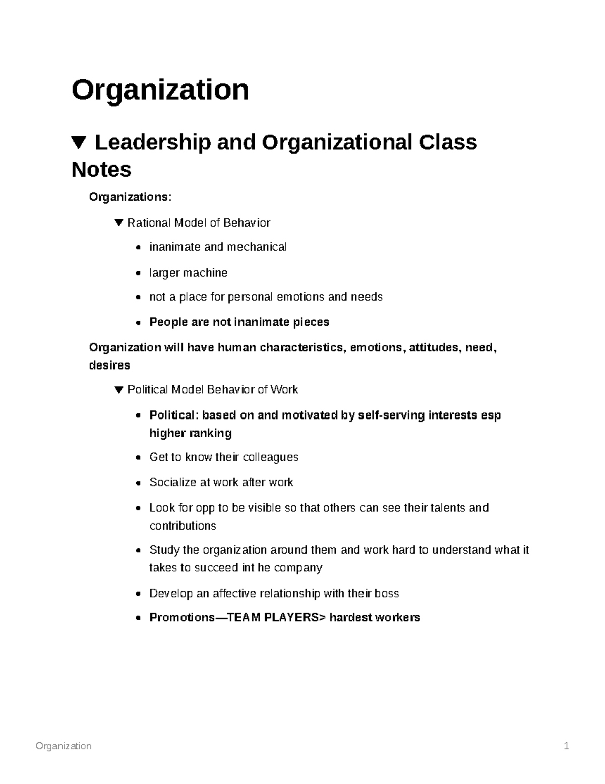 Organization - Studocu