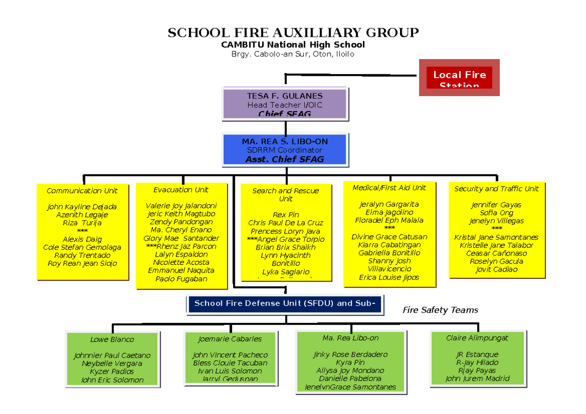 Fire-Brigade - This is a sample format of making a fire brigade team ...