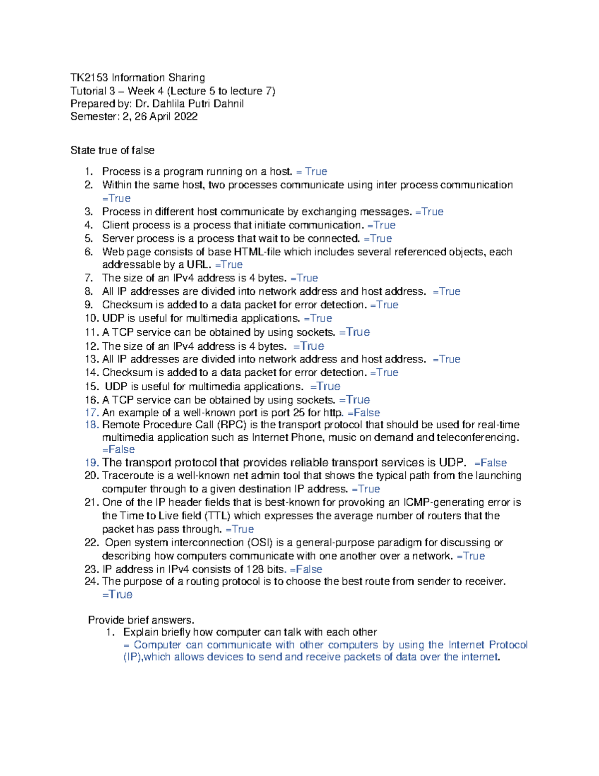 TK2153 Information Sharing Tutorial 4 - eddy - TK2153 Information ...