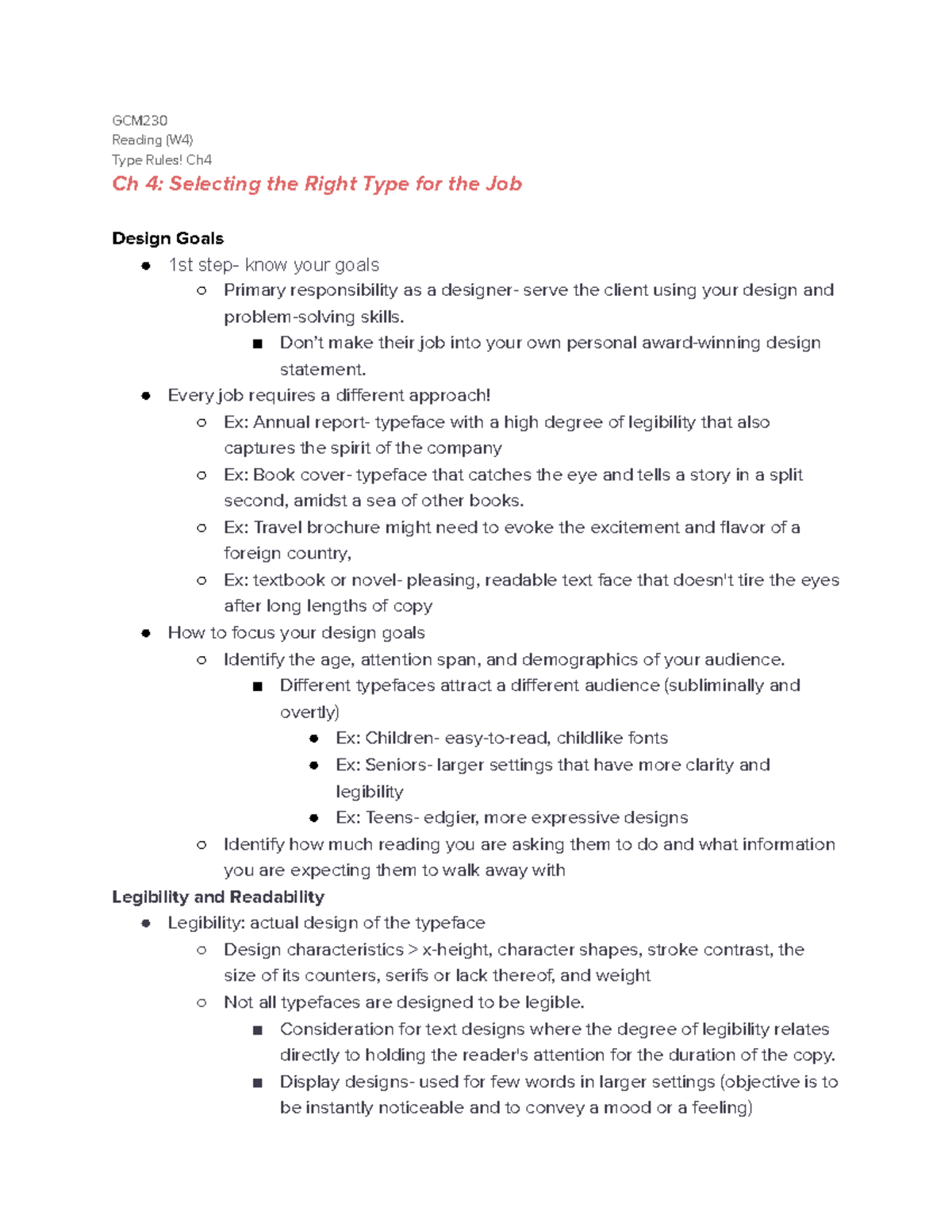 Selecting the Right Type for the Job (Ch 4) - GCM Reading (W4) Type ...