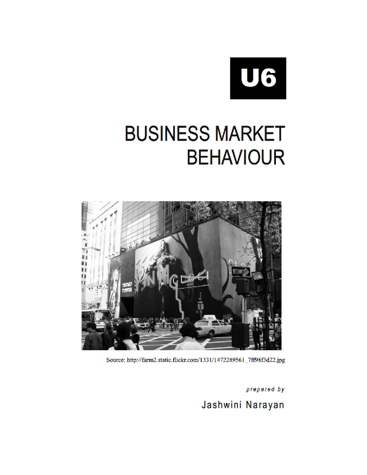 MG206 CBK U6 - Lecture notes - Principle of Marketing - Studocu