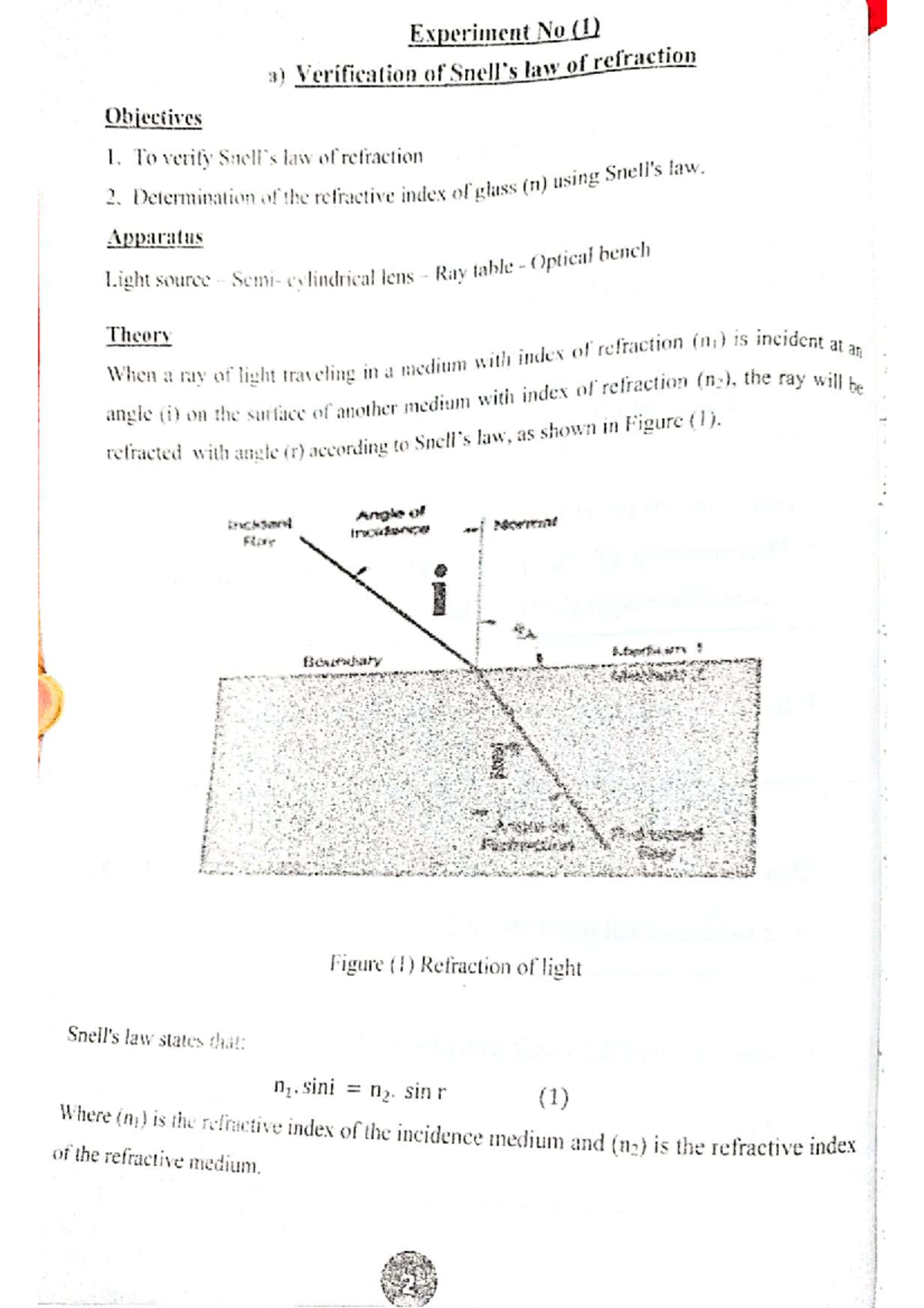 Expriment 1 - Engineering physics Practical Experiment 1 physics 2 ...