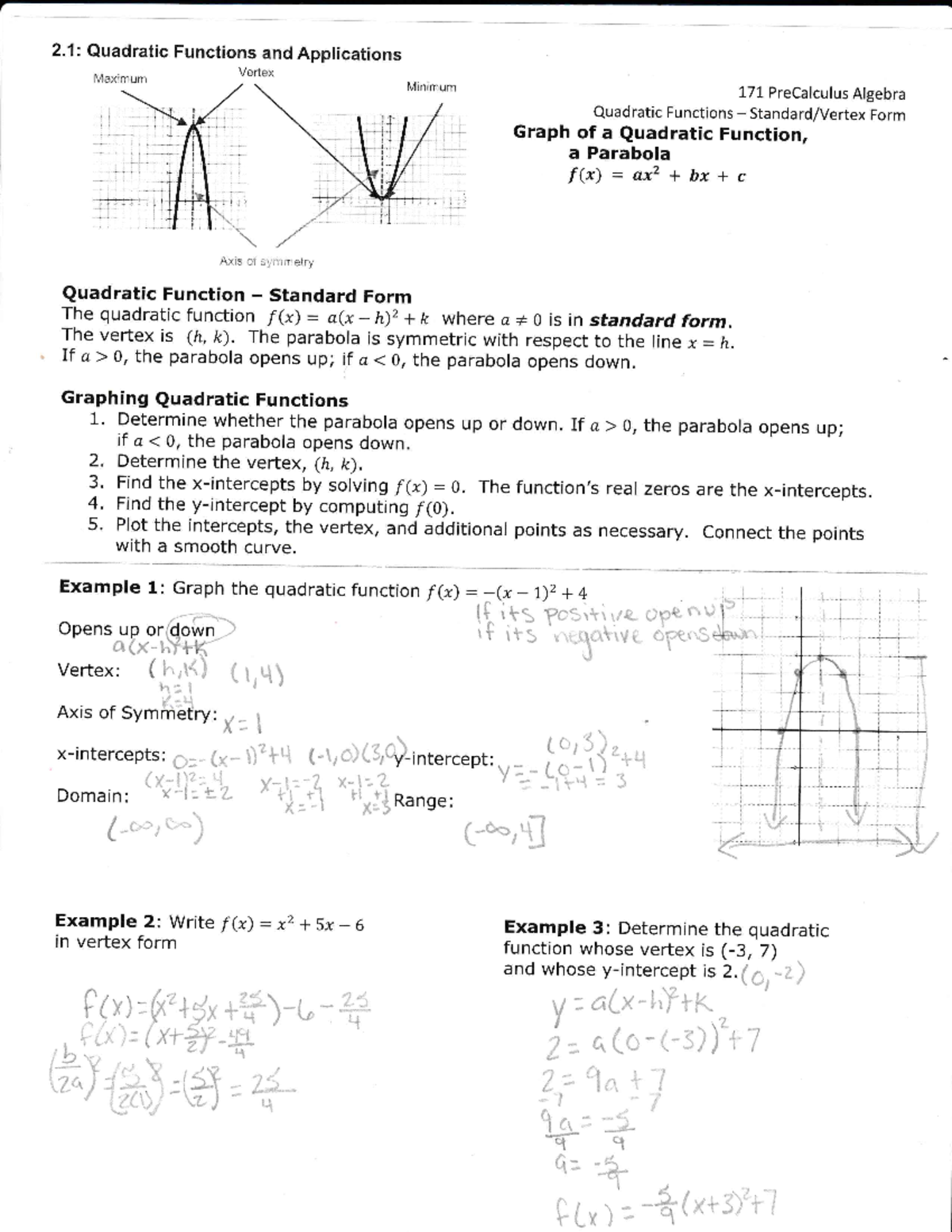 Deanna T Notes 3 - MAT-171 - Studocu