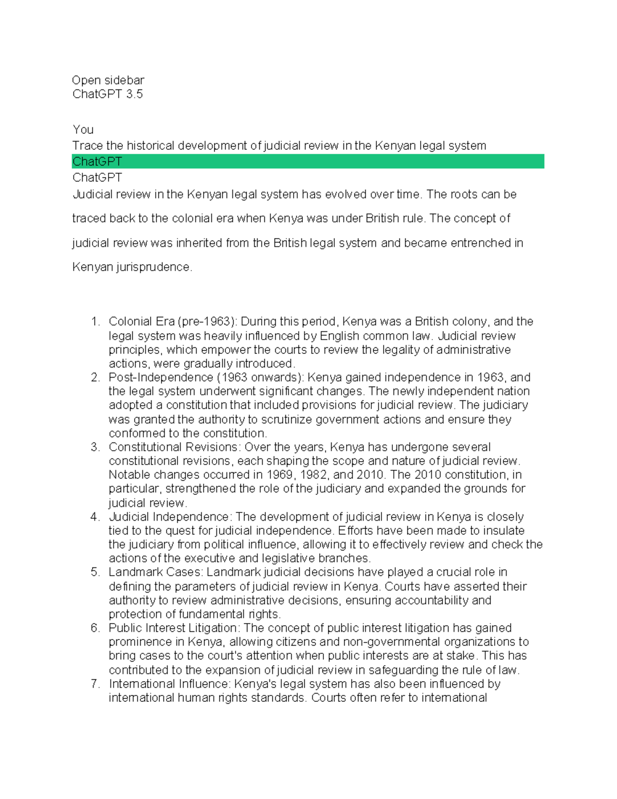 Admin law assignment chat - Open sidebar ChatGPT 3. You Trace the ...