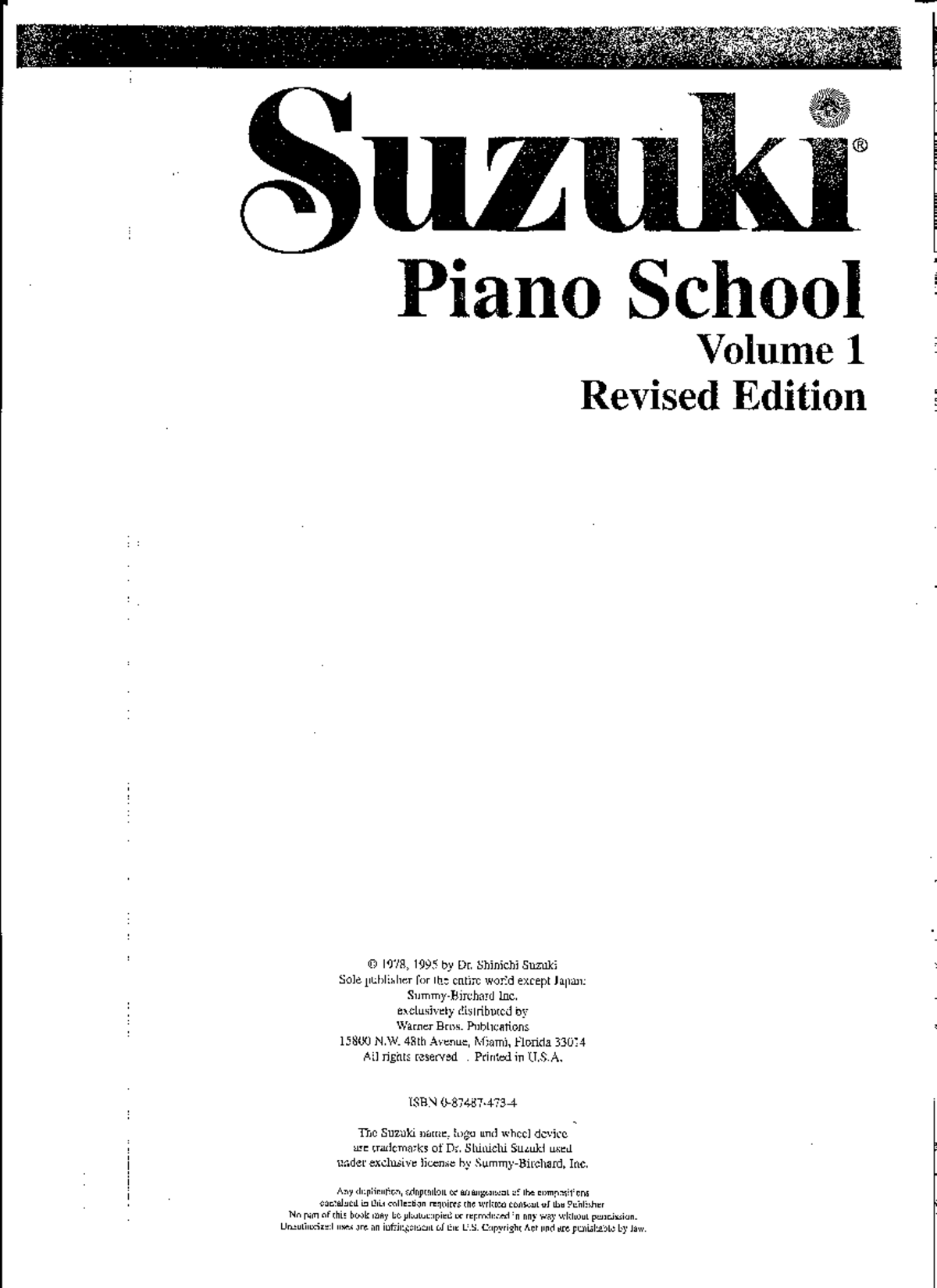 Suzuki método completo para piano - Desarrollo de la Educación Musical ...
