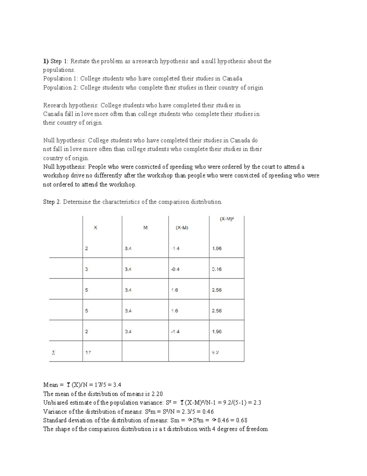 SOCI301 Assignment 6 - Step 1: Restate the problem as a research ...