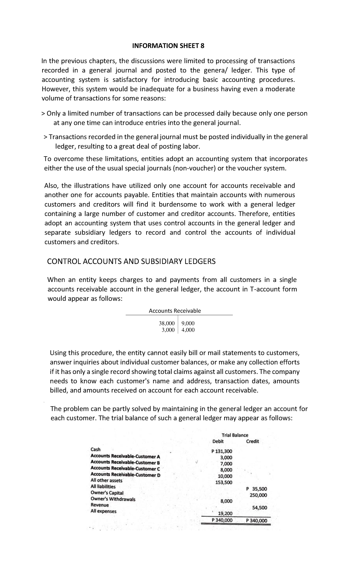 Information Sheet 8 - accounting notes - INFORMATION SHEET 8 In the ...