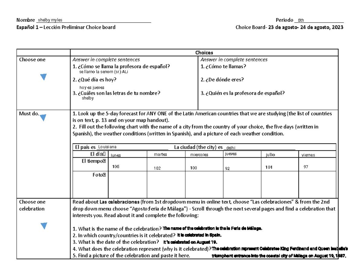 Kami Export - Shelby Myles - Leccion Preliminar Choice Board (1 ...