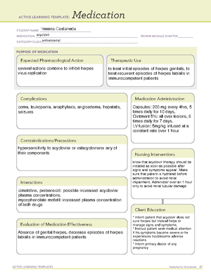Bethanechol - ACTIVE LEARNING TEMPLATES THERAPEUTIC PROCEDURE A ...