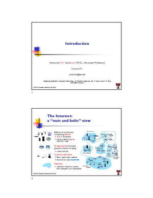 CS 4392 Notes - Network Architecture - CS 4392 Review Notes - Computer ...