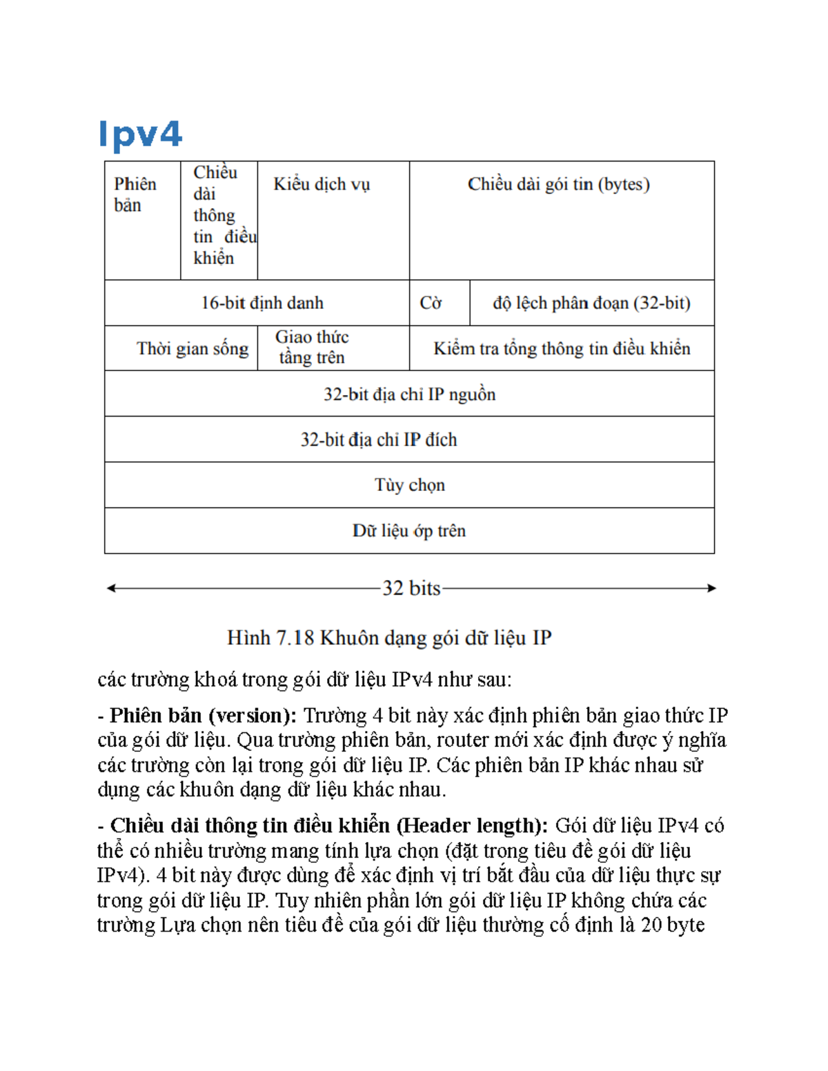 Ip Tìm Hiểu Computer Networks Ipv Các Trường Khoá Trong Gói Dữ
