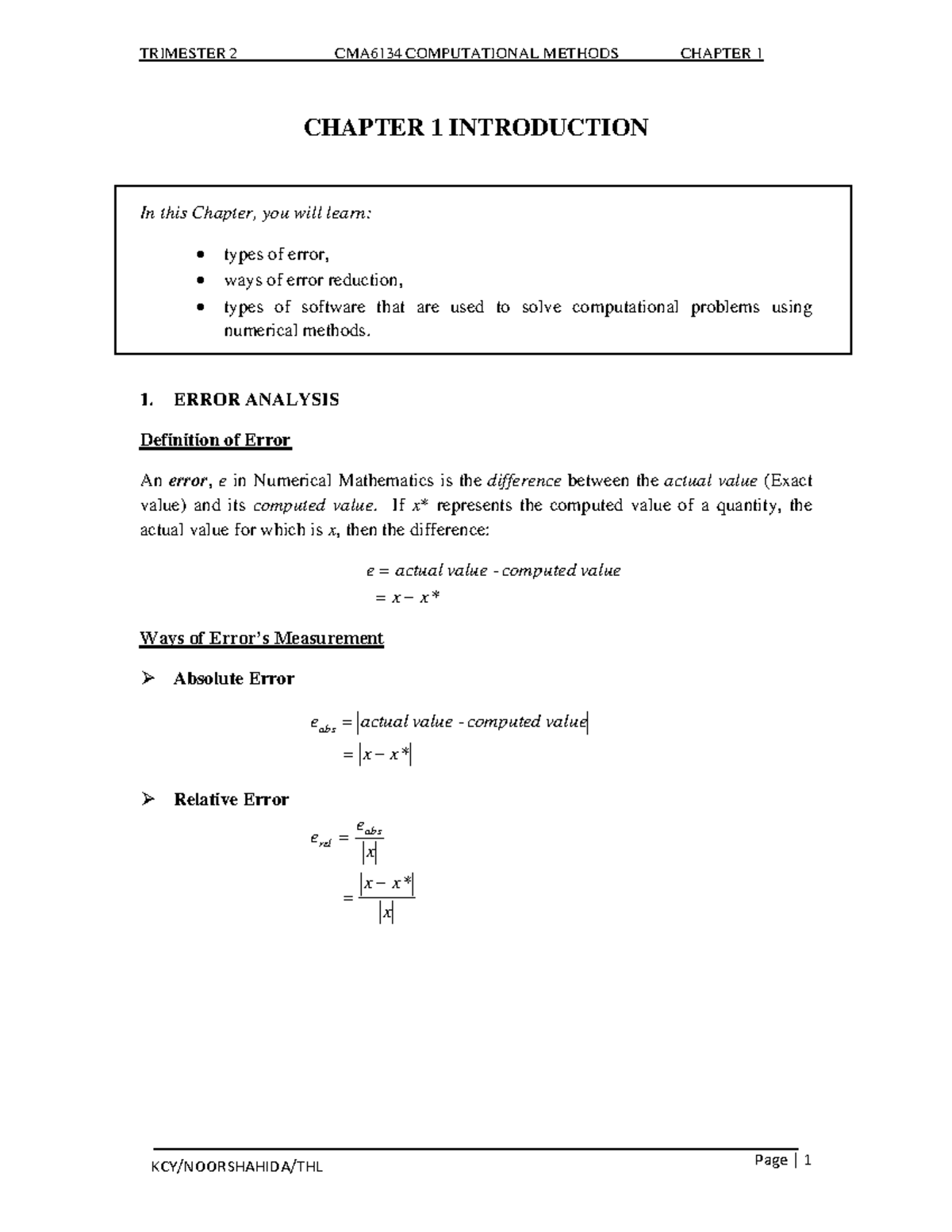 Chapter 1 Introduction T2 1415 - CHAPTER 1 INTRODUCTION In this Chapter, you will learn: types ...
