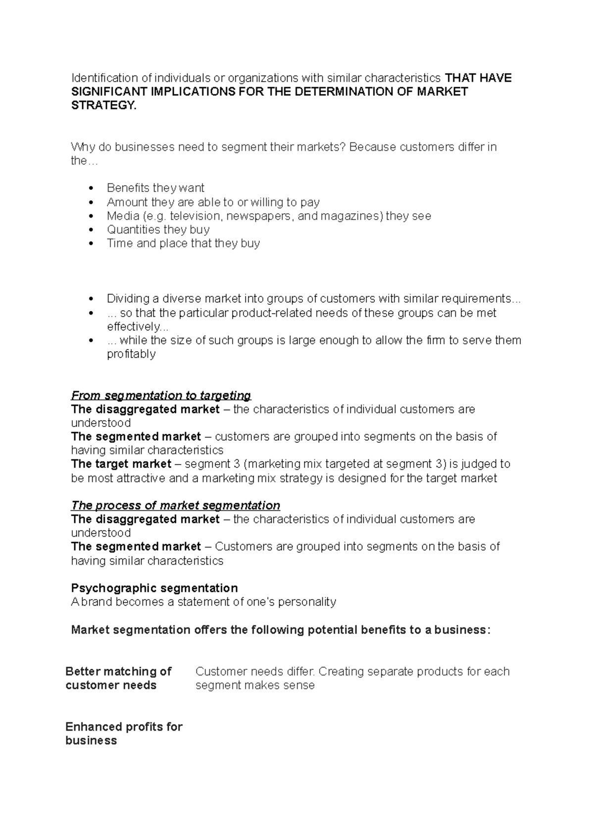 Identification of individuals - Why do businesses need to segment their ...