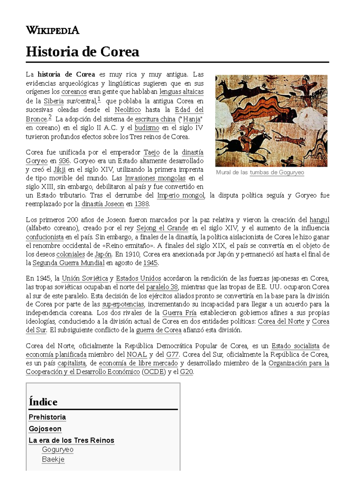 Historia de Corea - Las evidencias arqueológicas y lingüísticas ...