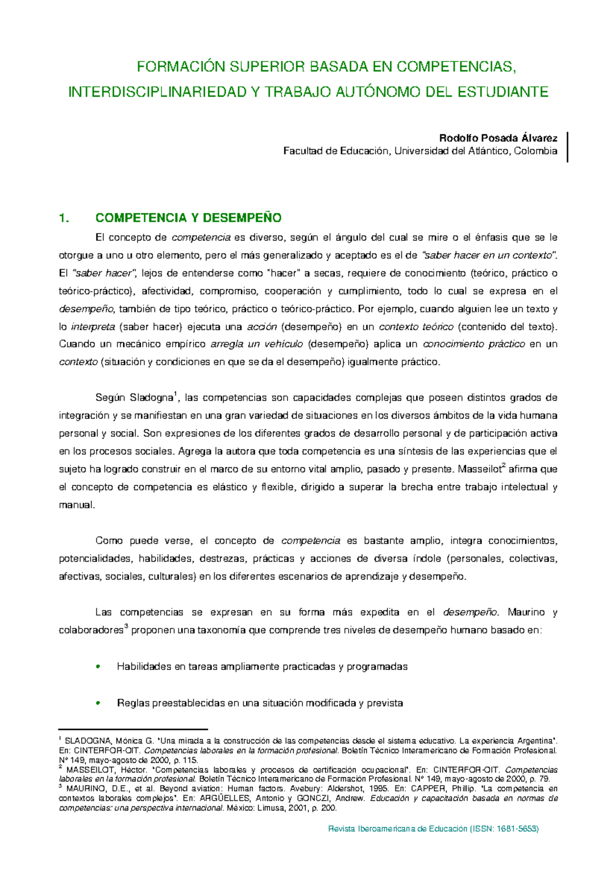 Formaciónsuperiorbasadaencompetencias-Rodolfo Posada - FORMACIÓN ...
