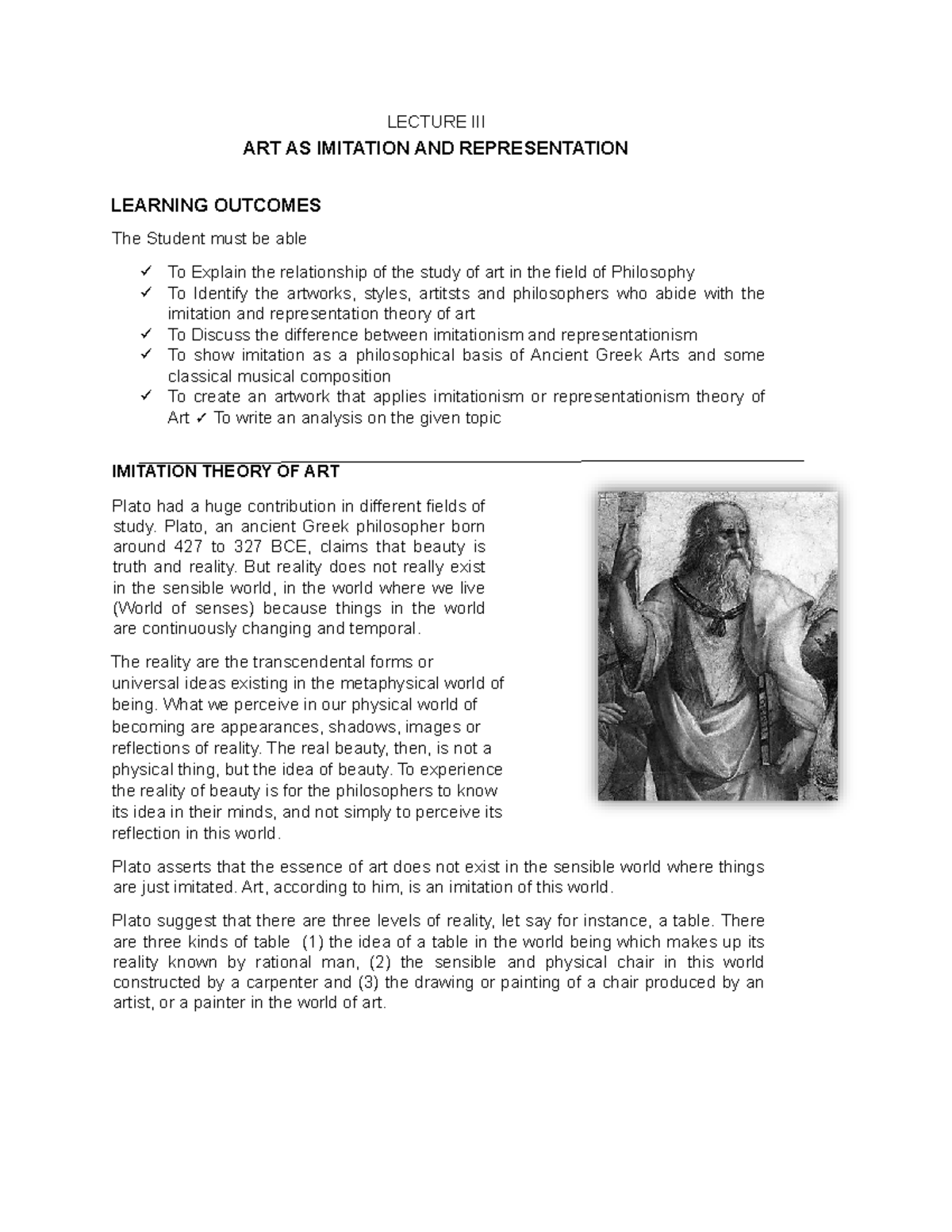 Art App - Lecture III - materials for art appreciation - LECTURE III ...