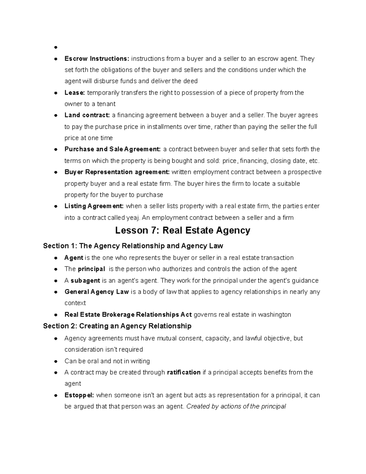 Introduction To Real Estate Finance And Investment FIN 425 notes part 3 ...