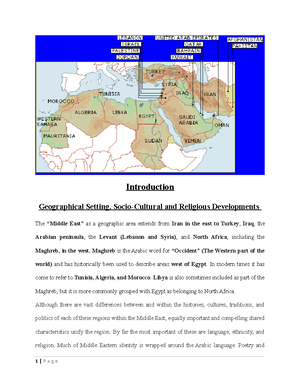 Middl east - this materials are helpful for students of history of ...
