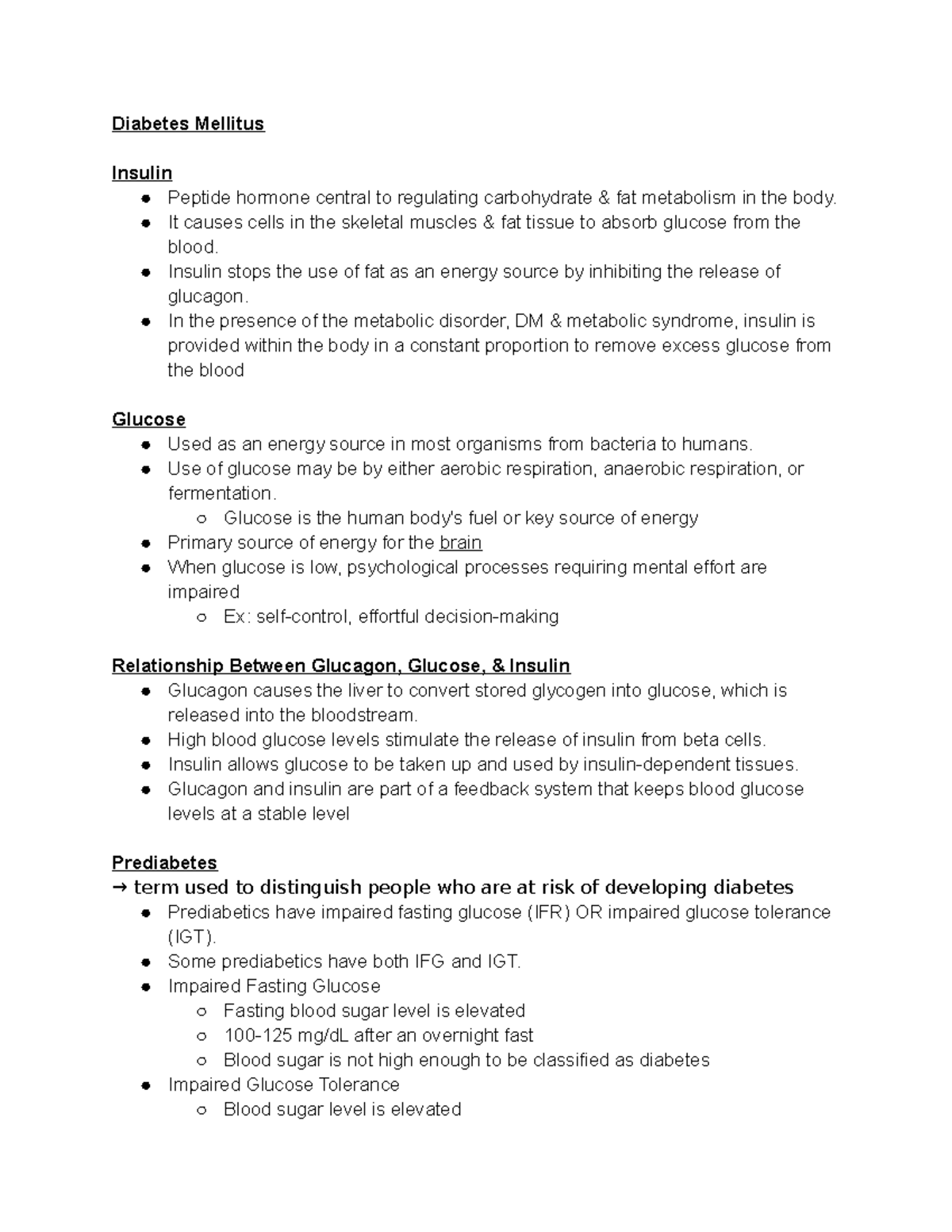 Diabetes Mellitus - Diabetes Mellitus Insulin Peptide hormone central ...