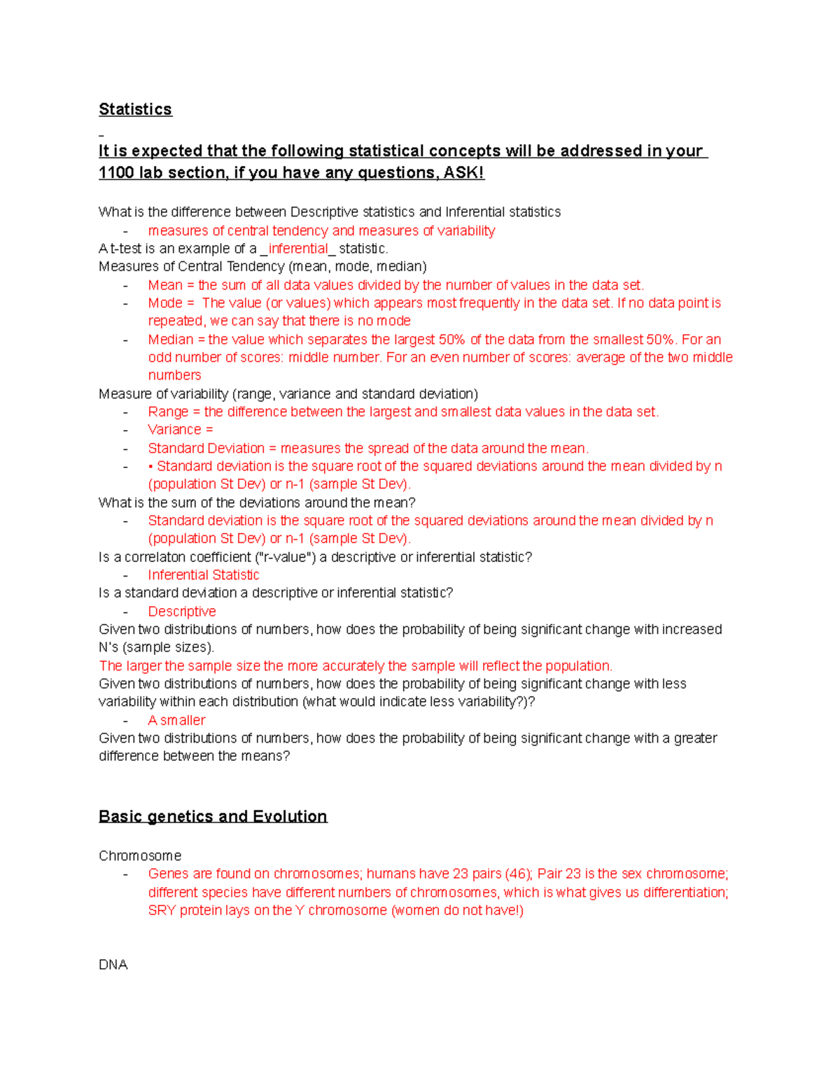 Psych Second Exam Study Guide - Statistics It is expected that the ...