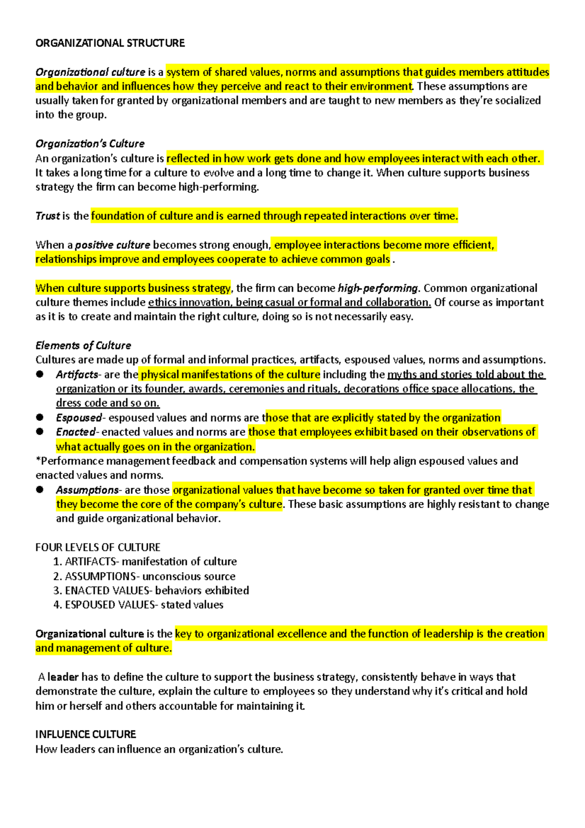 Chap 2: Organizational Structure - ORGANIZATIONAL STRUCTURE ...
