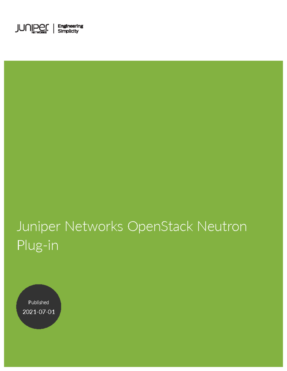 Open stack quick reference - Juniper Networks OpenStack Neutron Plug-in ...