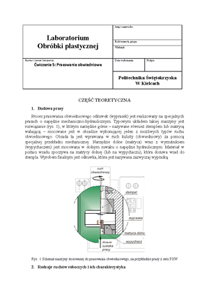 Tłoczenie naczyń kwadratowych ze stali DC01 - Laboratorium Obróbki ...