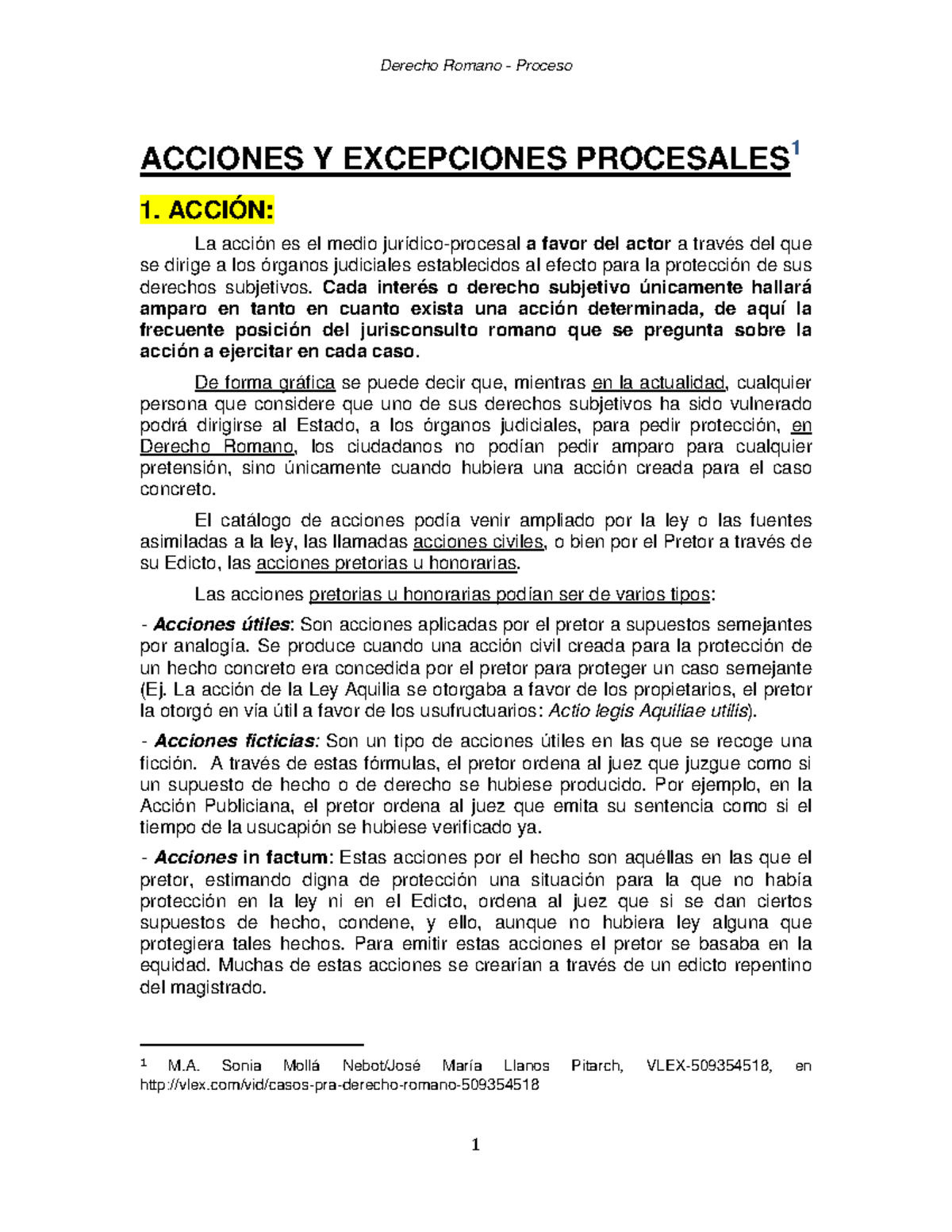 Proceso- Romano- Acciones Y Excepciones - ACCIONES Y EXCEPCIONES ...
