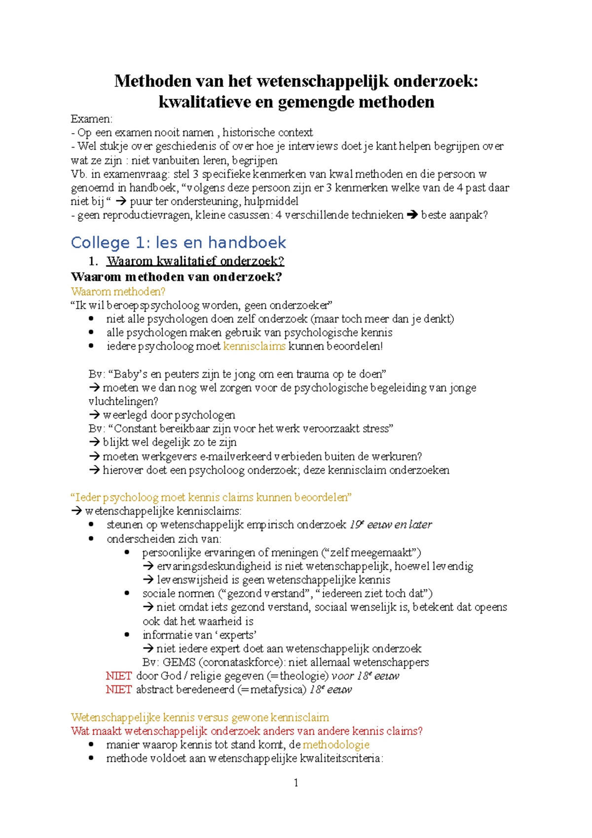 Methoden van het wetenschappelijke onderzoek - Methoden van het ...