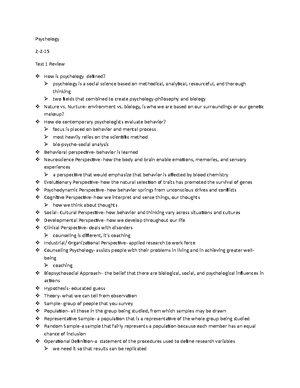 Module 27-28 + Appendix B for Intro to Psych - 10/23/18 Module 27 ...