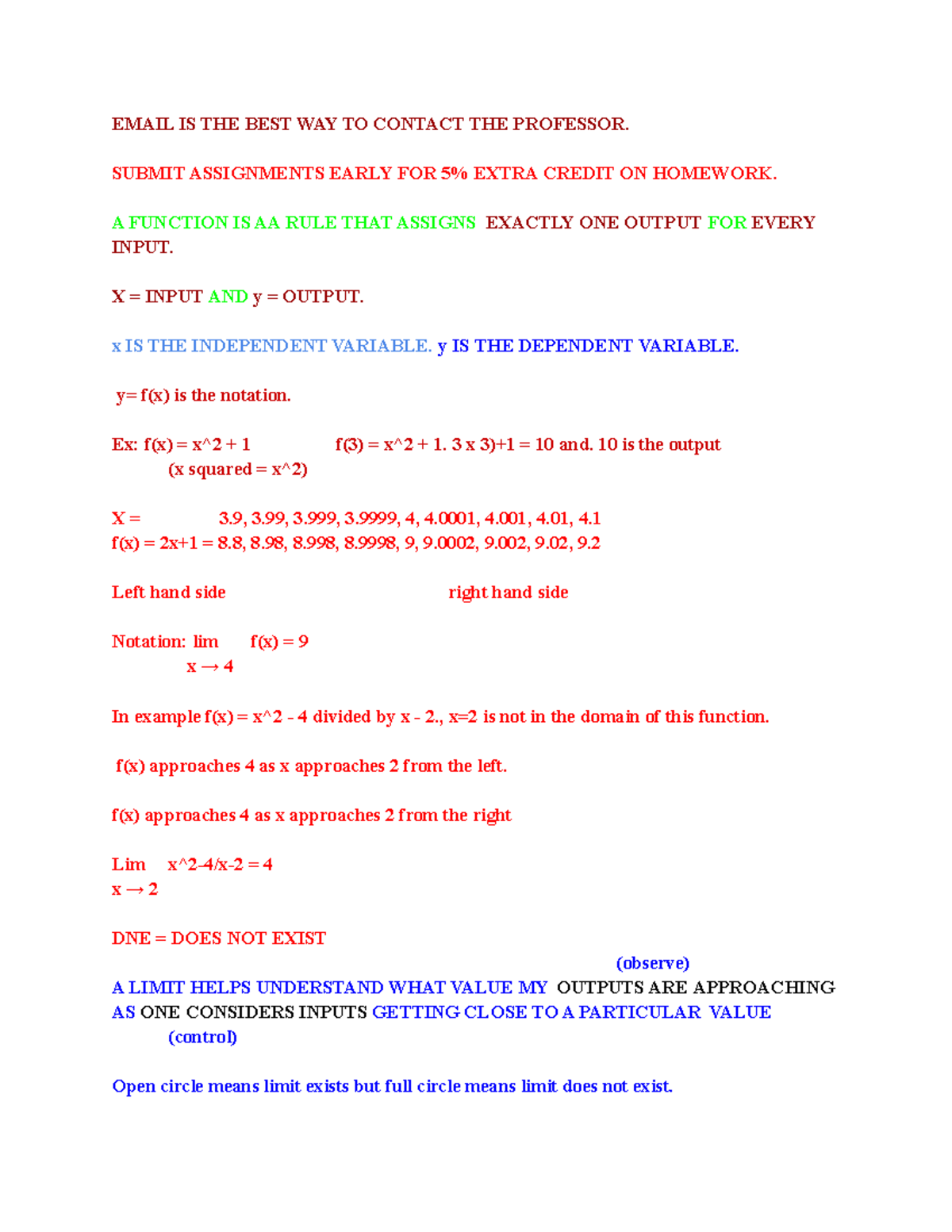 MAT 210 10.1 Notes - EMAIL IS THE BEST WAY TO CONTACT THE PROFESSOR ...