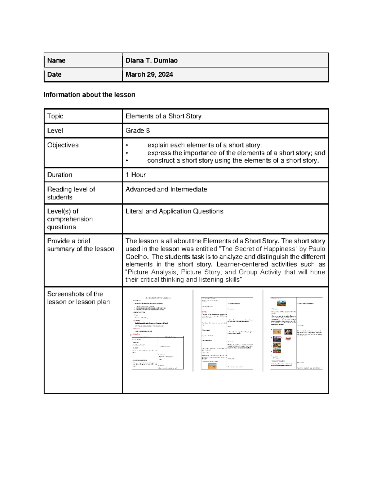 Reading Strategy Critique - Name Diana T. Dumlao Date March 29, 2024 ...